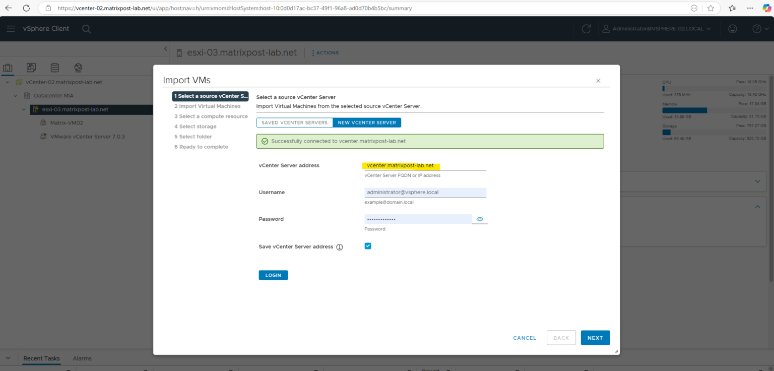 Advanced Cross vCenter Server vMotion (XVM) Capability - .matrixpost.net