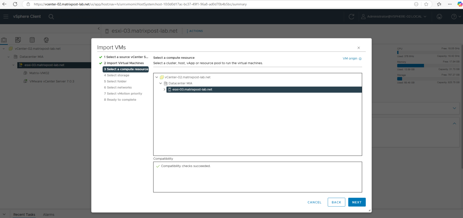 Advanced Cross vCenter Server vMotion (XVM) Capability - .matrixpost.net