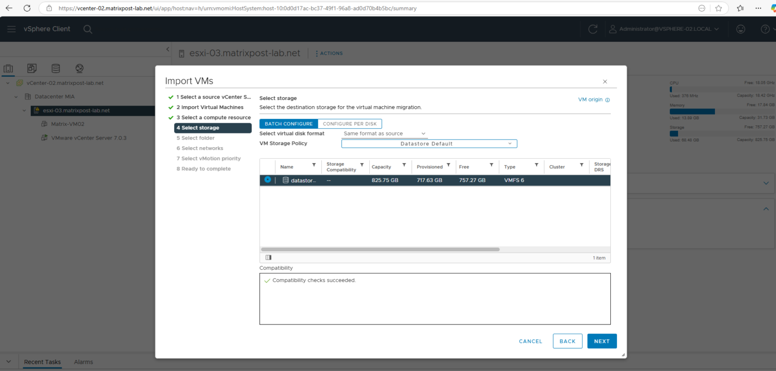 Advanced Cross vCenter Server vMotion (XVM) Capability - .matrixpost.net