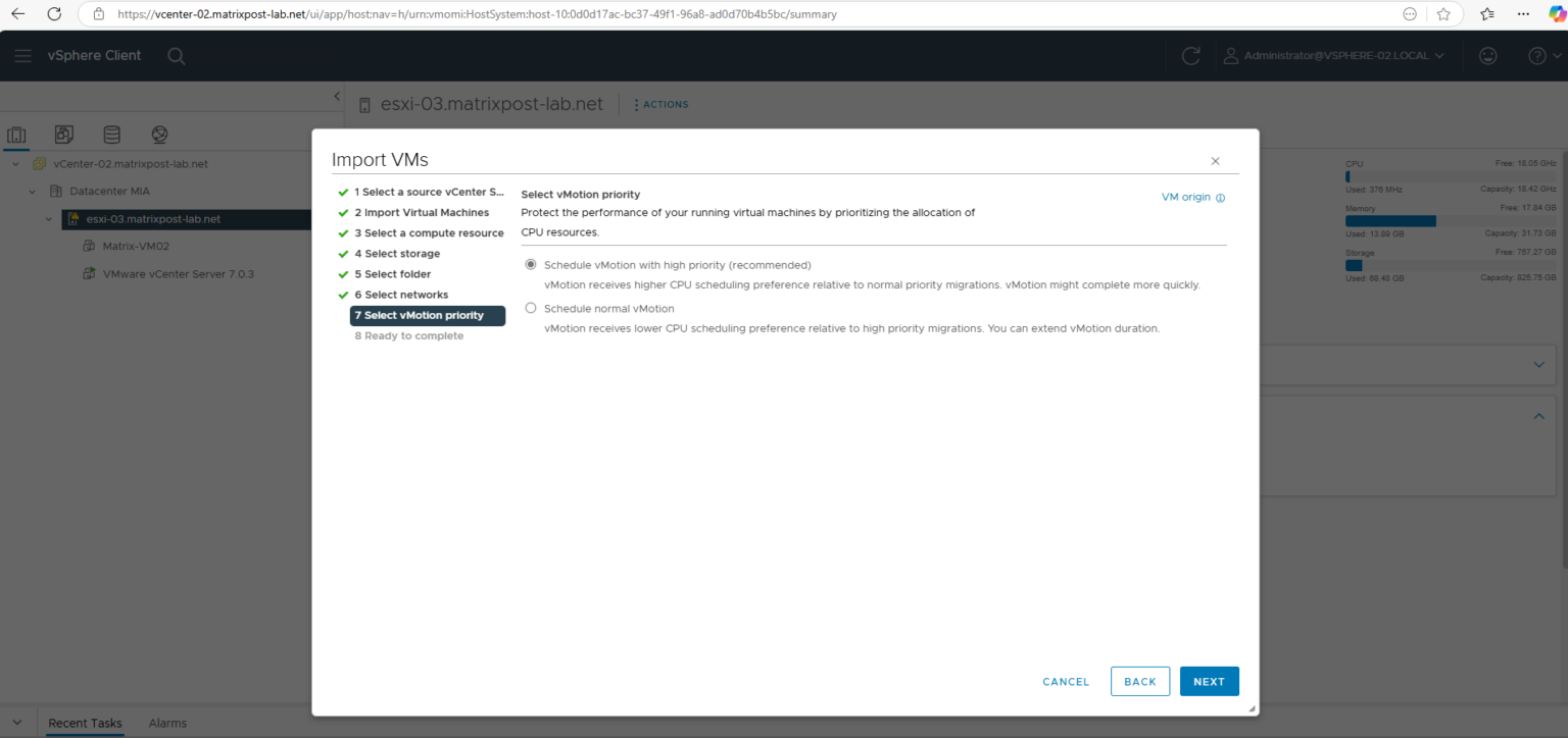 Advanced Cross vCenter Server vMotion (XVM) Capability - .matrixpost.net