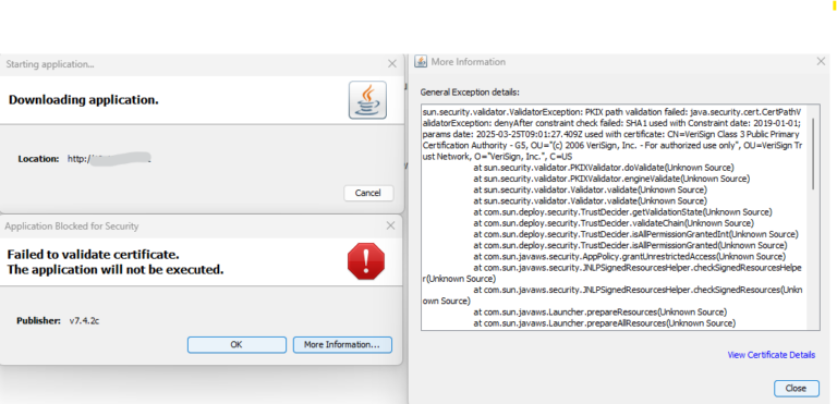 Troubleshooting Erros During The Execution Of Java Applets Using The
