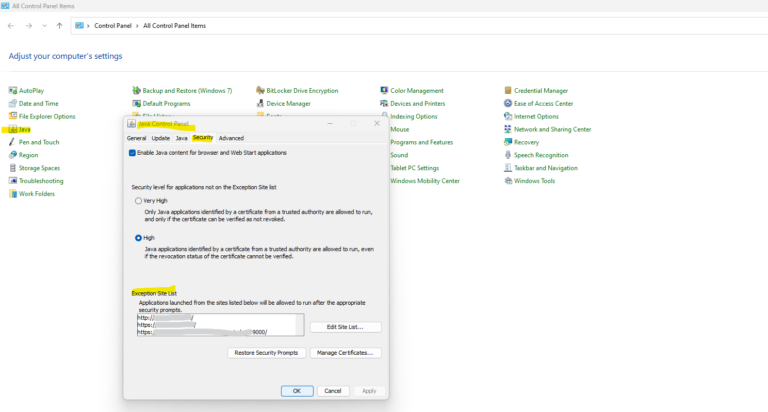 Troubleshooting Erros During The Execution Of Java Applets Using The Java Network Launch