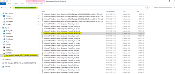 Adding Windows Display Language For Windows Server Without Internet Access
