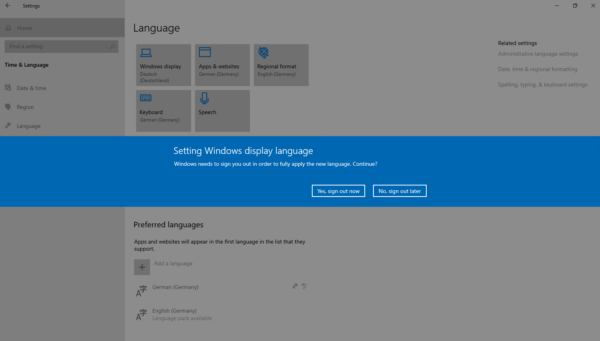 Adding Windows Display Language For Windows Server Without Internet Access
