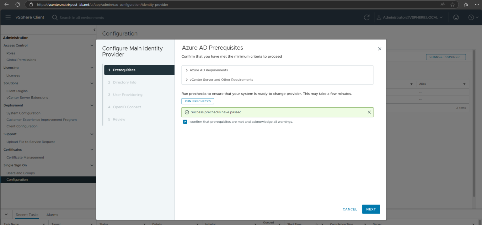 How to enable Microsoft Entra ID Authentication for vCenter Server by ...