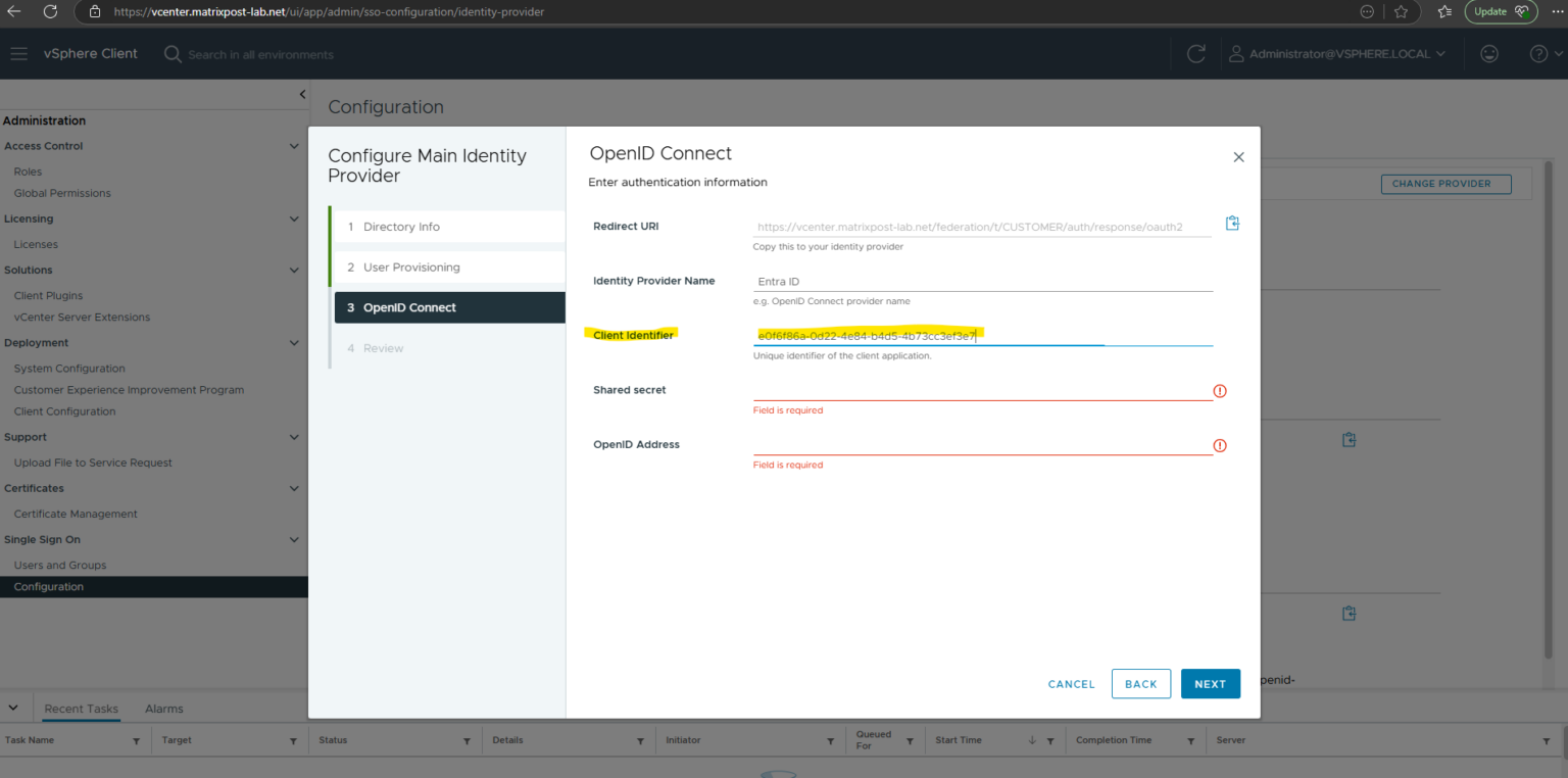 How to enable Microsoft Entra ID Authentication for vCenter Server by ...