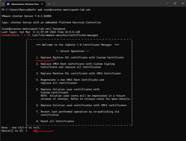 How to renew/regenerate the vCenter Server Certificate - .matrixpost.net