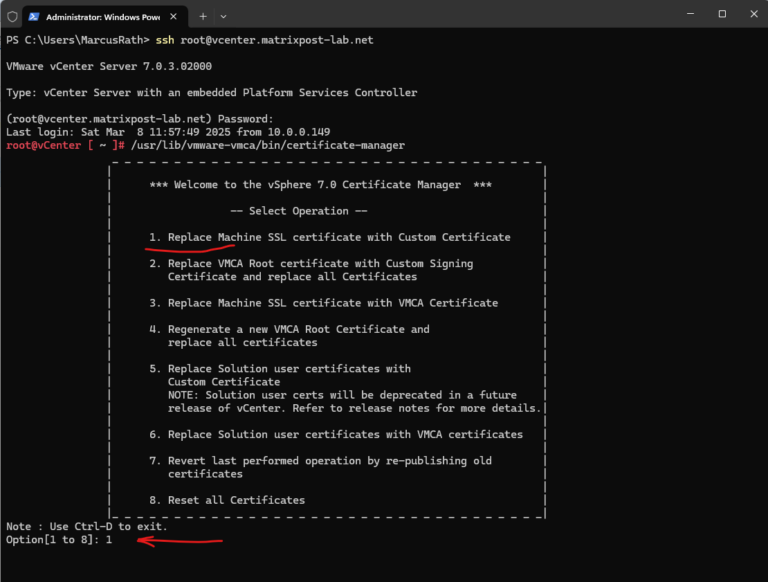 How to renew/regenerate the vCenter Server Certificate - .matrixpost.net