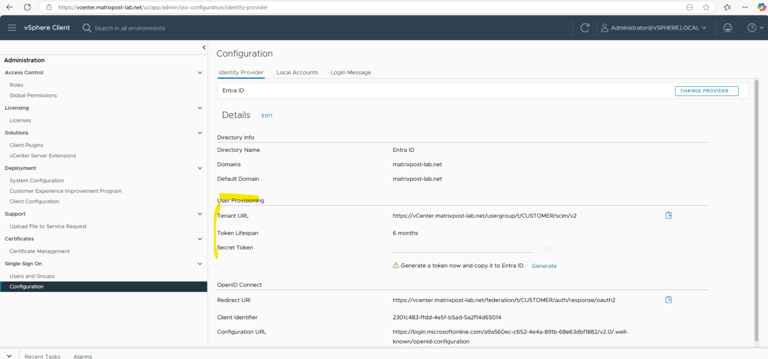 How To Enable Microsoft Entra Id Authentication By Manually Publishing Users Into The Vcenter