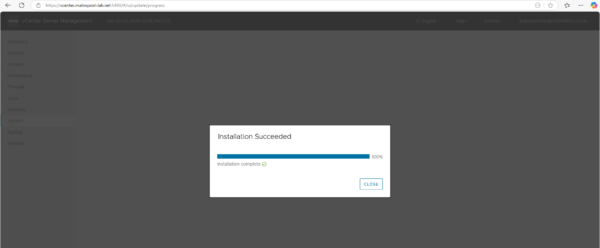 How to update/upgrade vCenter Server (VCSA) by using the vCenter Server ...