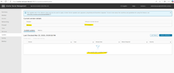 How To Updateupgrade Vcenter Server Vcsa By Using The Vcenter Server