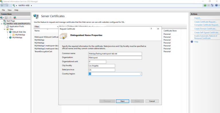 How to request a Certificate from an internal PKI (AD CS) by using the Certreq Command without ...