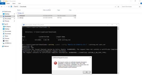 How to request a Certificate from an internal PKI (AD CS) by using the ...