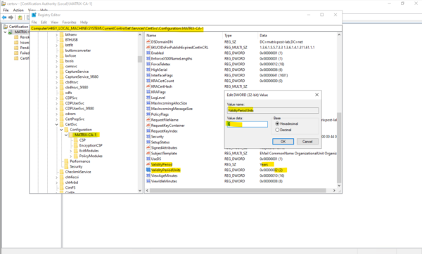 How to request a Certificate from an internal PKI (AD CS) by using the Certreq Command without ...