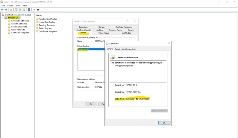 How to request a Certificate from an internal PKI (AD CS) by using the Certreq Command without ...