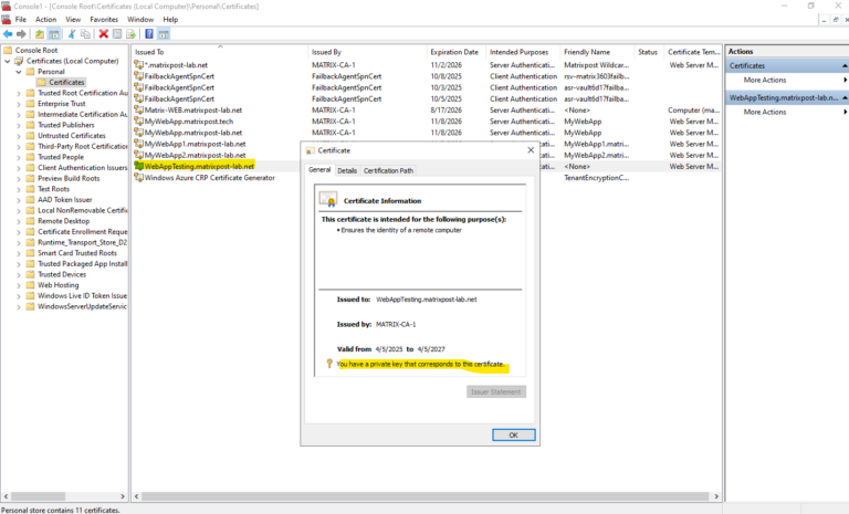 How to request a Certificate from an internal PKI (AD CS) by using the Certreq Command without ...