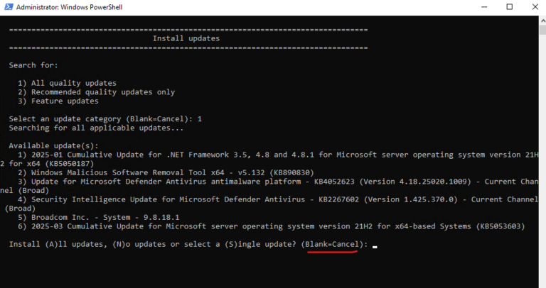 How to check for new Updates on Windows Server without automatically ...