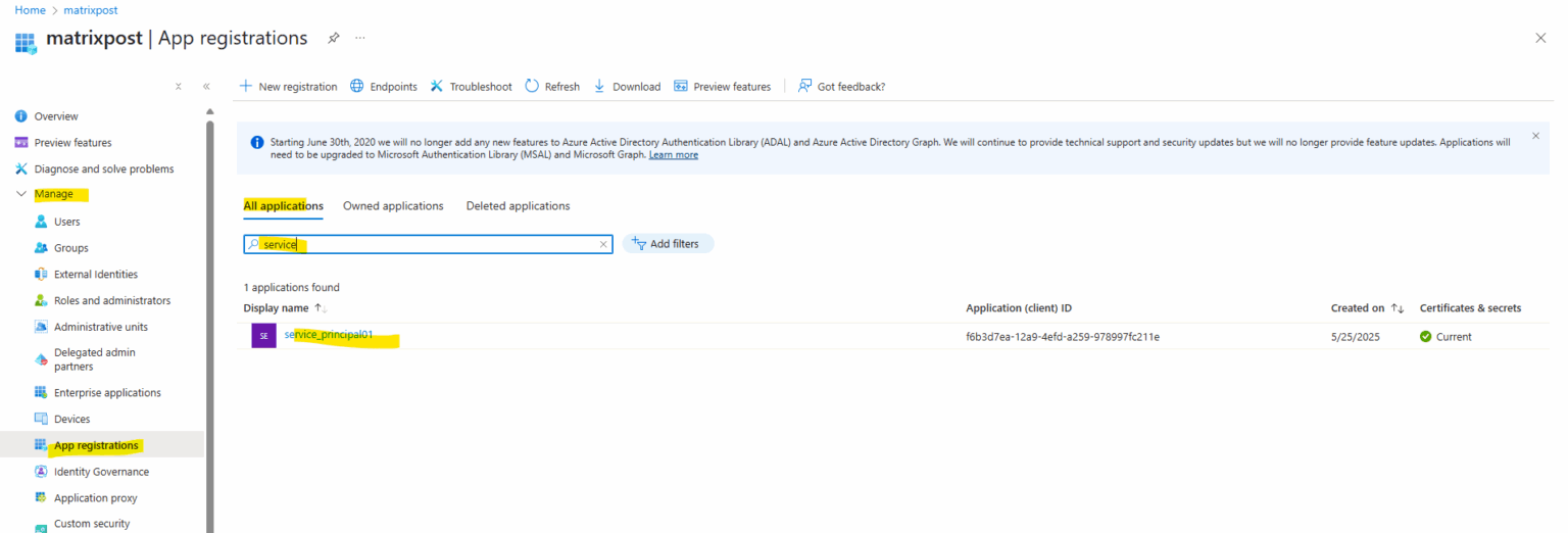 Introduction to Azure Service Principals – How to create and how to use them - .matrixpost.net