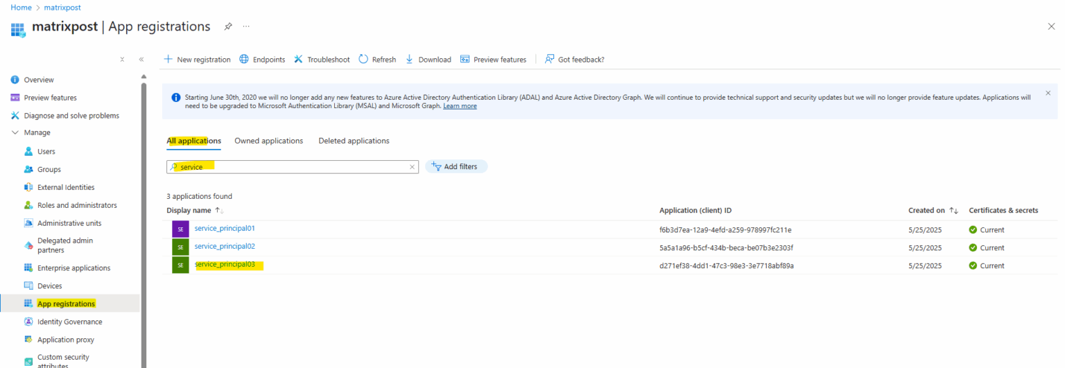 Introduction to Azure Service Principals – How to create and how to use them - .matrixpost.net