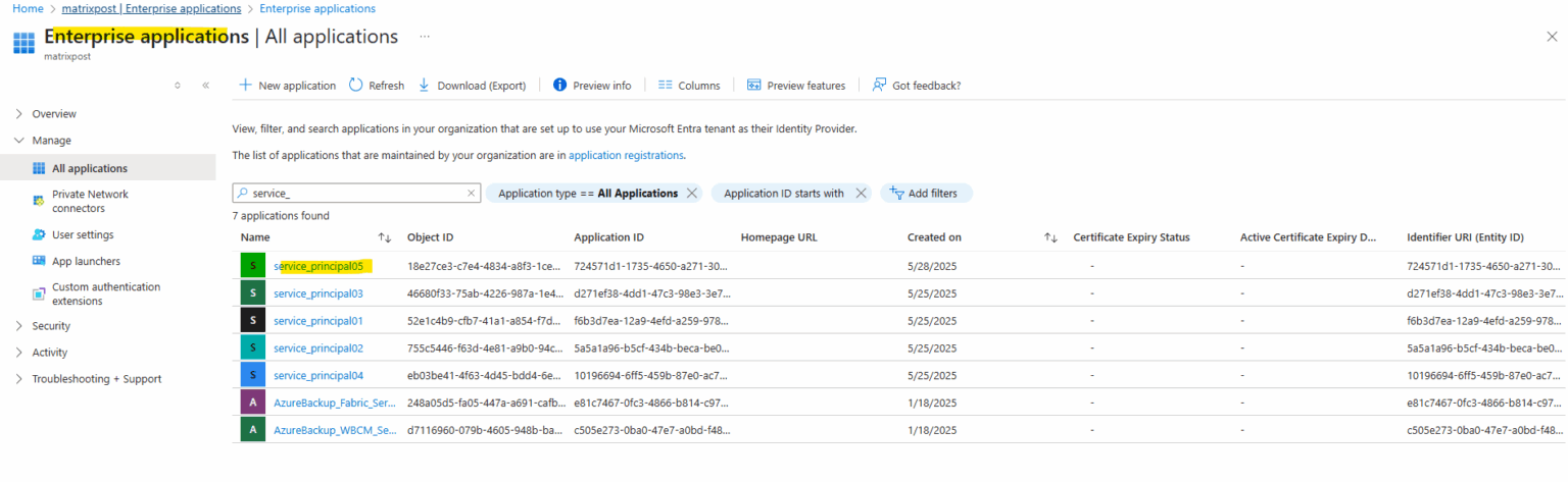 Introduction to Azure Service Principals – How to create and how to use them - .matrixpost.net