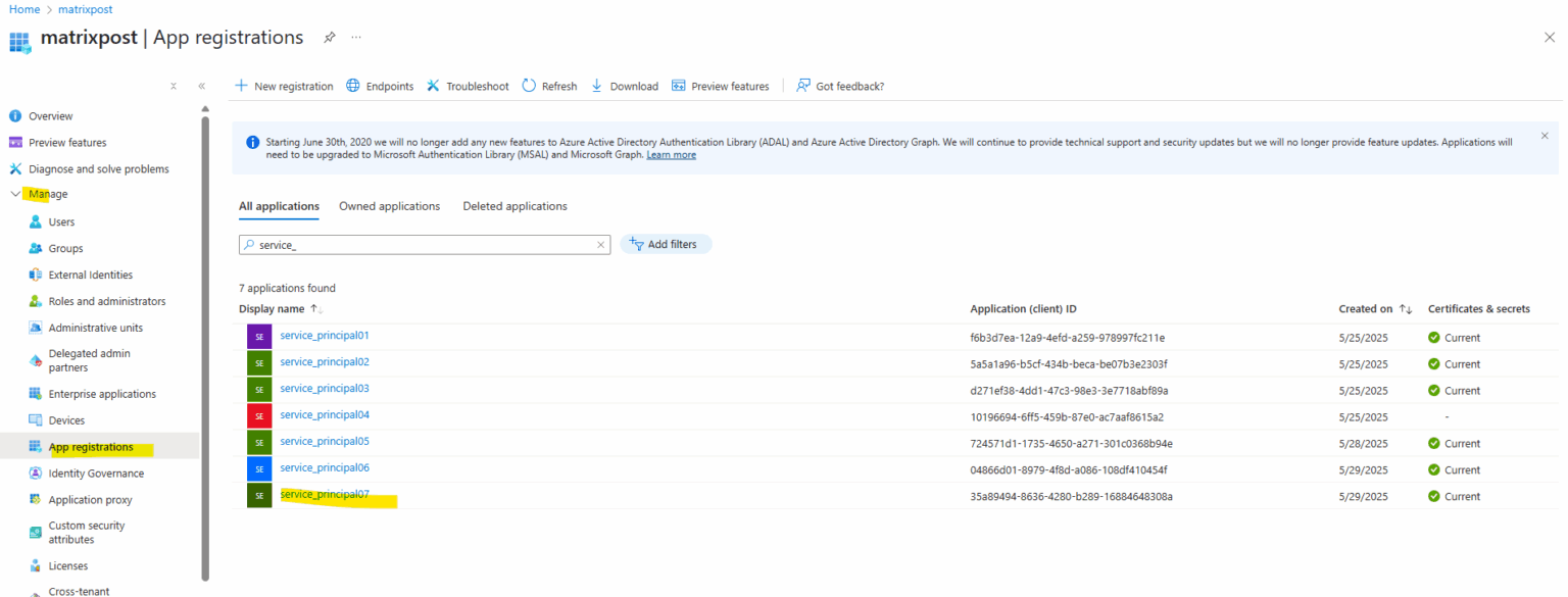 Introduction to Azure Service Principals – How to create and how to use them - .matrixpost.net