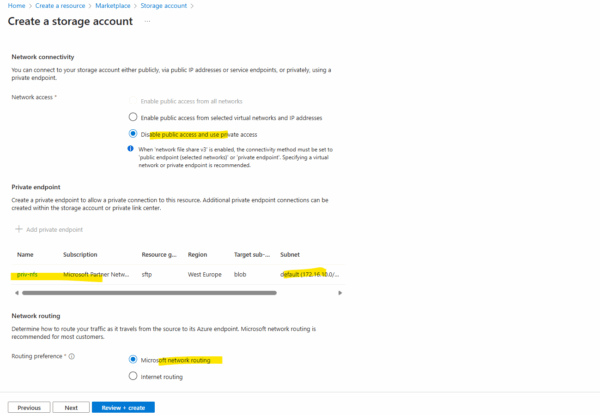 Set Up An Azure Storage Account And Blob Storage For Nfs Access By Using A Private Endpoint