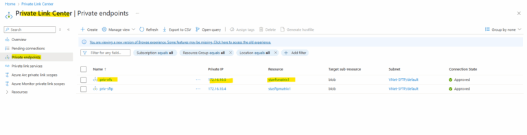 Set Up An Azure Storage Account And Blob Storage For Nfs Access By Using A Private Endpoint