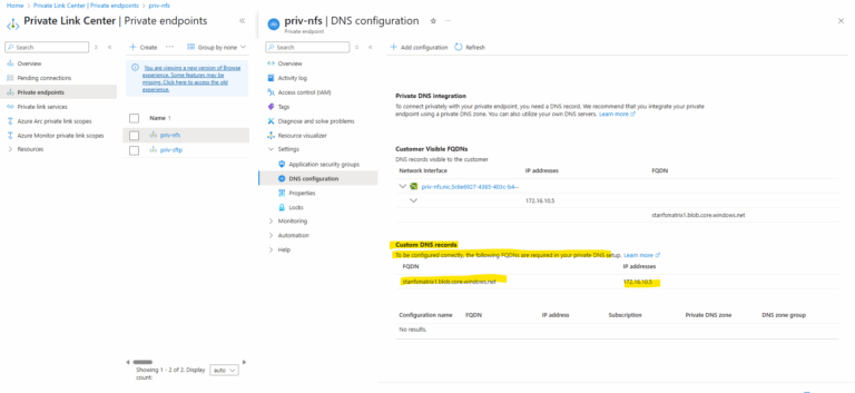 Set Up An Azure Storage Account And Blob Storage For Nfs Access By Using A Private Endpoint