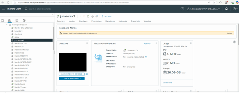Step-by-Step Guide: Setting Up Juniper vSRX3 Appliance - .matrixpost.net