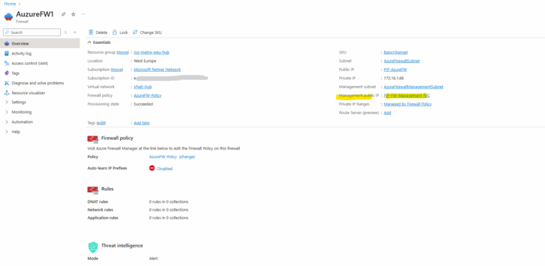 Mastering Azure Firewall Forced Tunneling Configuration