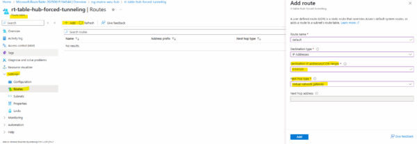 Mastering Azure Firewall Forced Tunneling Configuration - .matrixpost.net