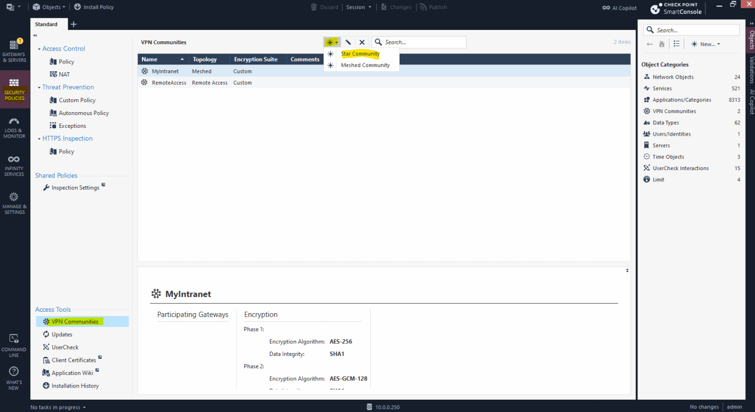 Step-by-Step Guide: Setting up a route-based S2S IPSec VPN Tunnel ...