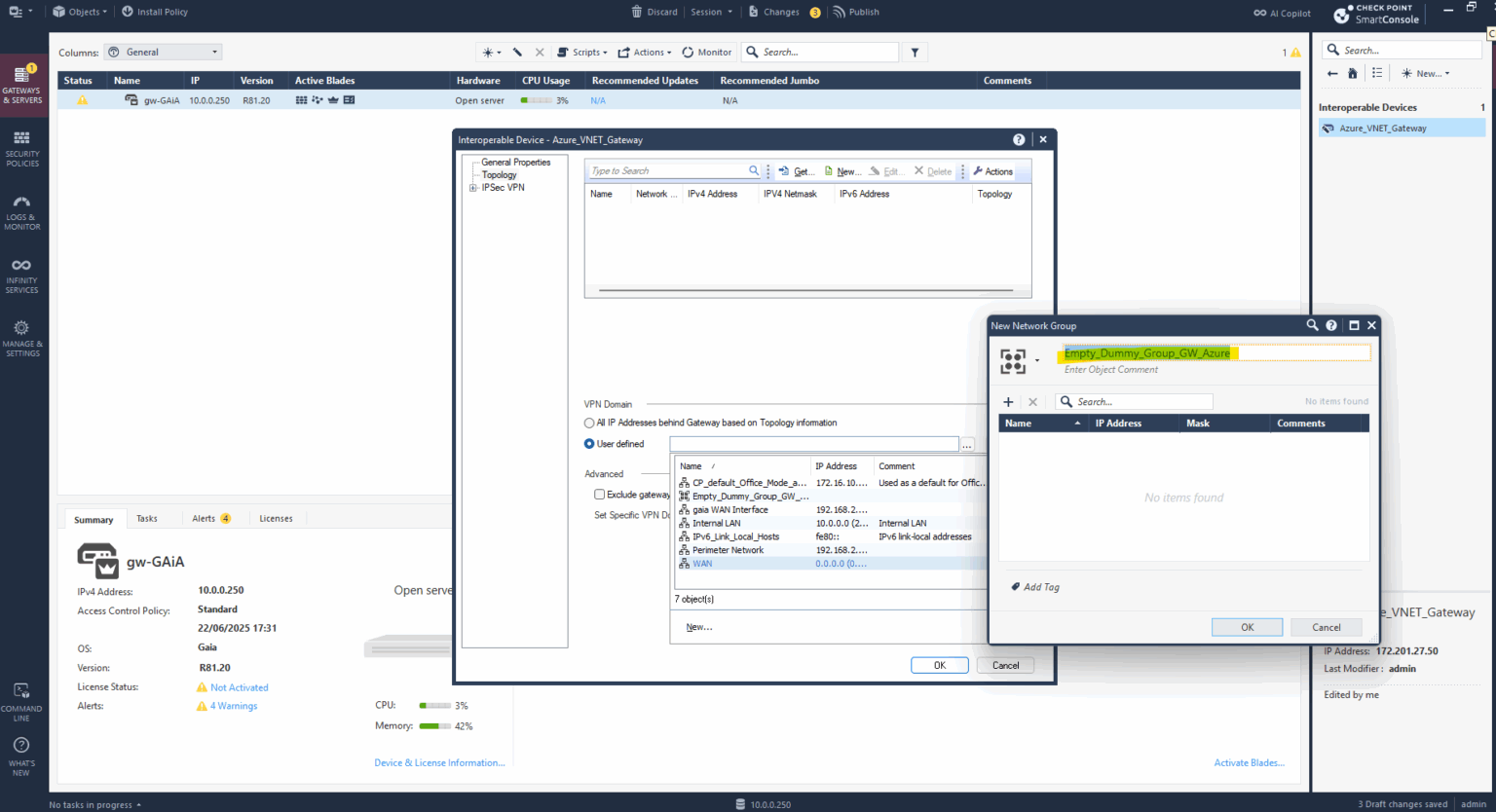 Step-by-Step Guide: Setting up a route-based S2S IPSec VPN Tunnel ...