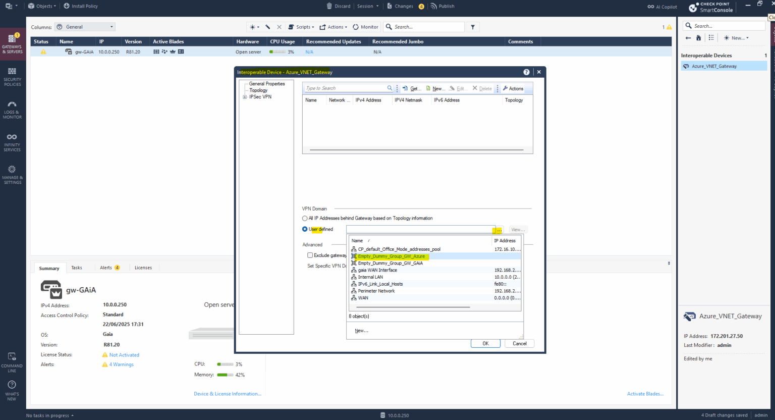Step-by-Step Guide: Setting up a route-based S2S IPSec VPN Tunnel ...