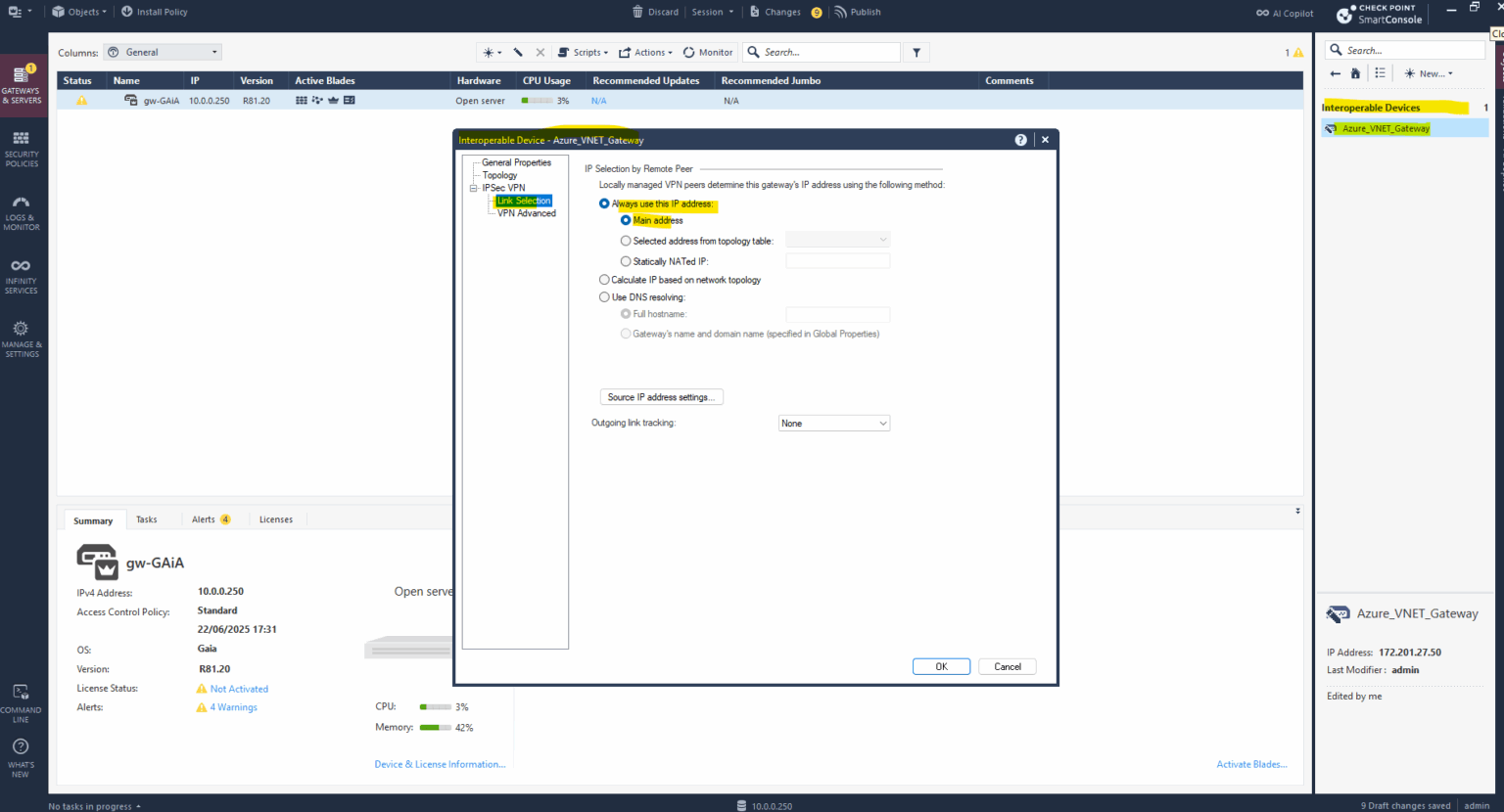 Step-by-Step Guide: Setting up a route-based S2S IPSec VPN Tunnel ...