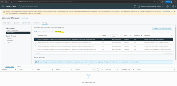 VMware Public Patch Repository URLs were deprecated as of April 23 ...