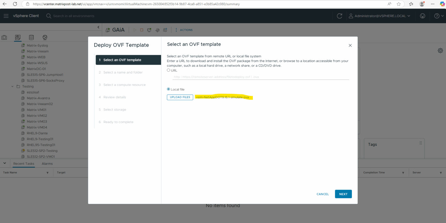 Step-by-Step Guide Part 1: How to build your own NetApp ONTAP 9 LAB - .matrixpost.net
