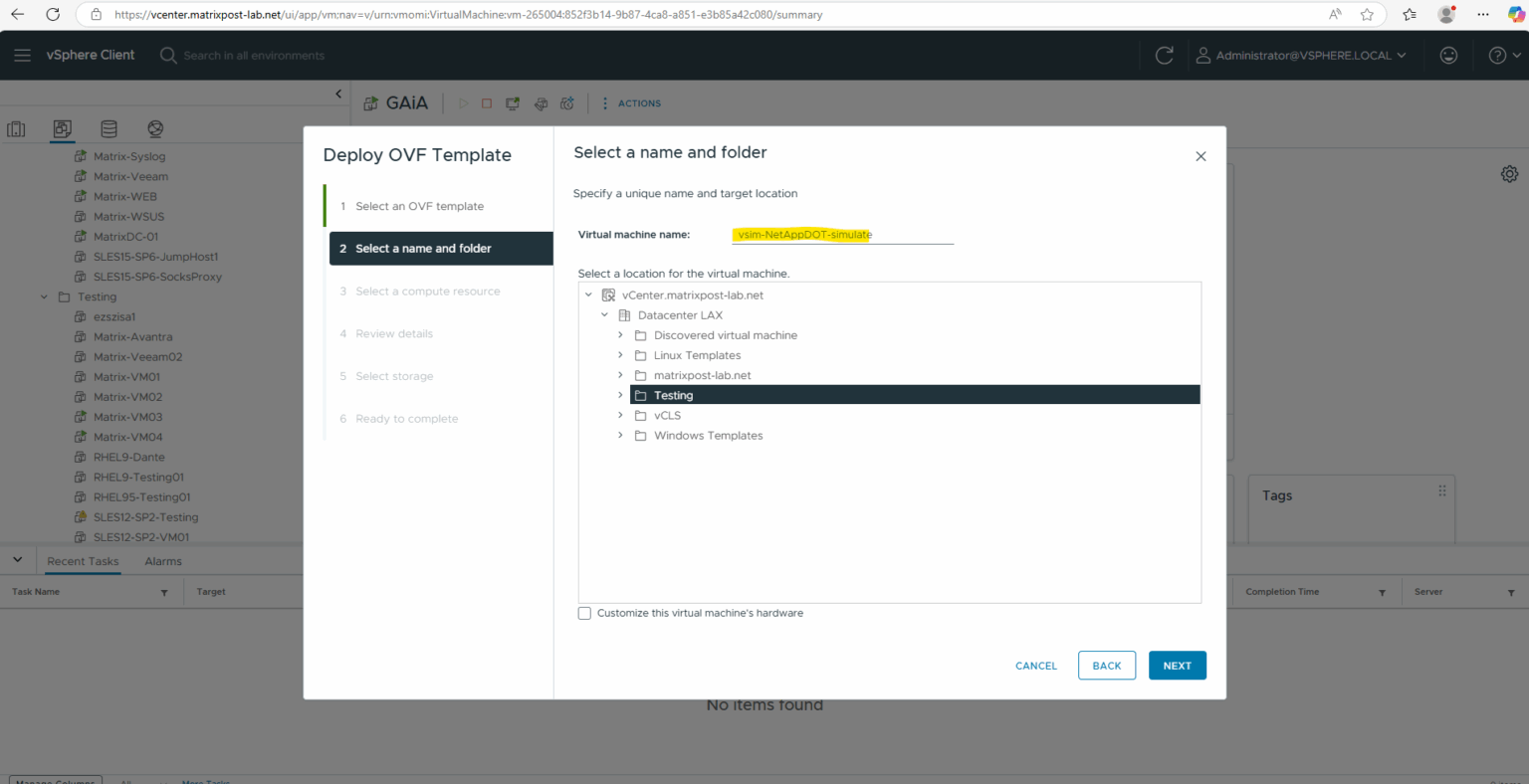 Step-by-Step Guide Part 1: How to build your own NetApp ONTAP 9 LAB - .matrixpost.net