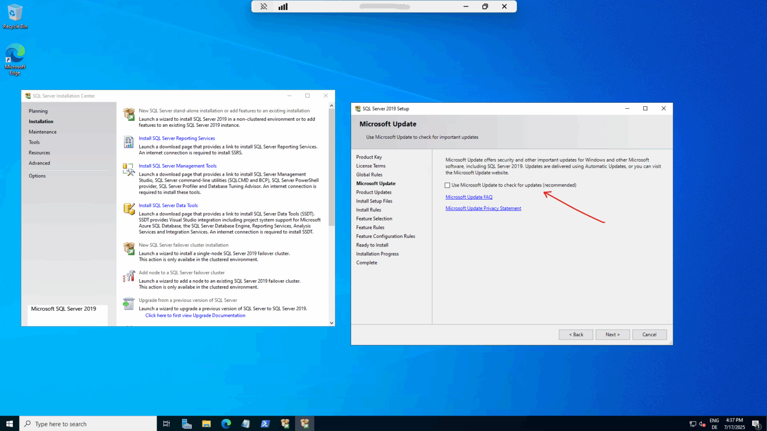 Register SQL Server Installation with Azure and using Azure Update Manager for Patching ...