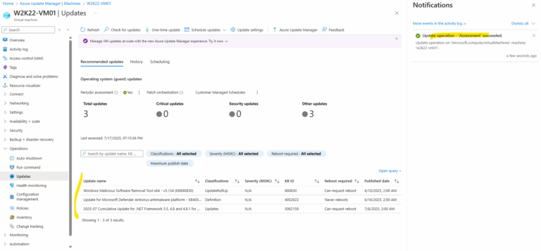 Register SQL Server Installation with Azure and using Azure Update Manager for Patching ...