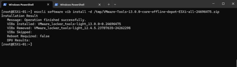 Upgrade VMware Tools across vSphere by using the Offline Bundle - .matrixpost.net