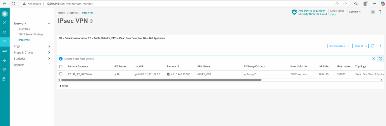 Step-by-Step Guide: Setting up a route-based S2S IPSec VPN Tunnel ...