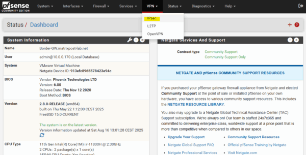 Step-by-Step Guide: Setting up Route Based S2S VPN between Azure and on-prem by using pfSense ...