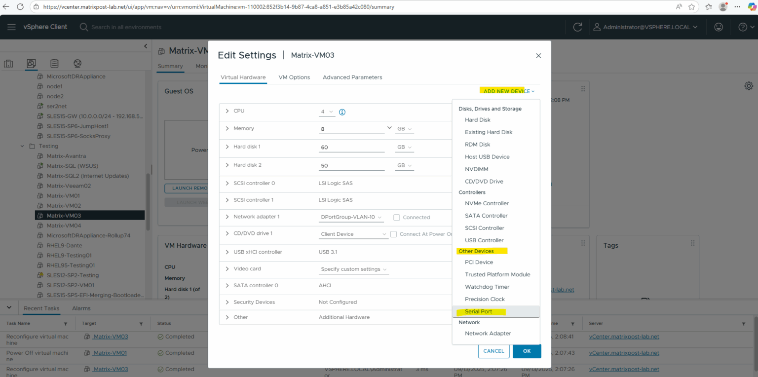 How to use the Serial Console and Special Administration Console (SAC ...