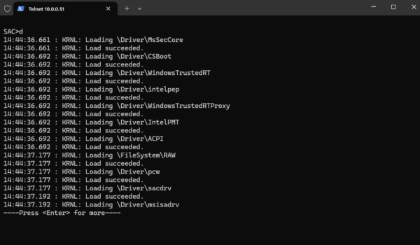 How to use the Serial Console and Special Administration Console (SAC ...
