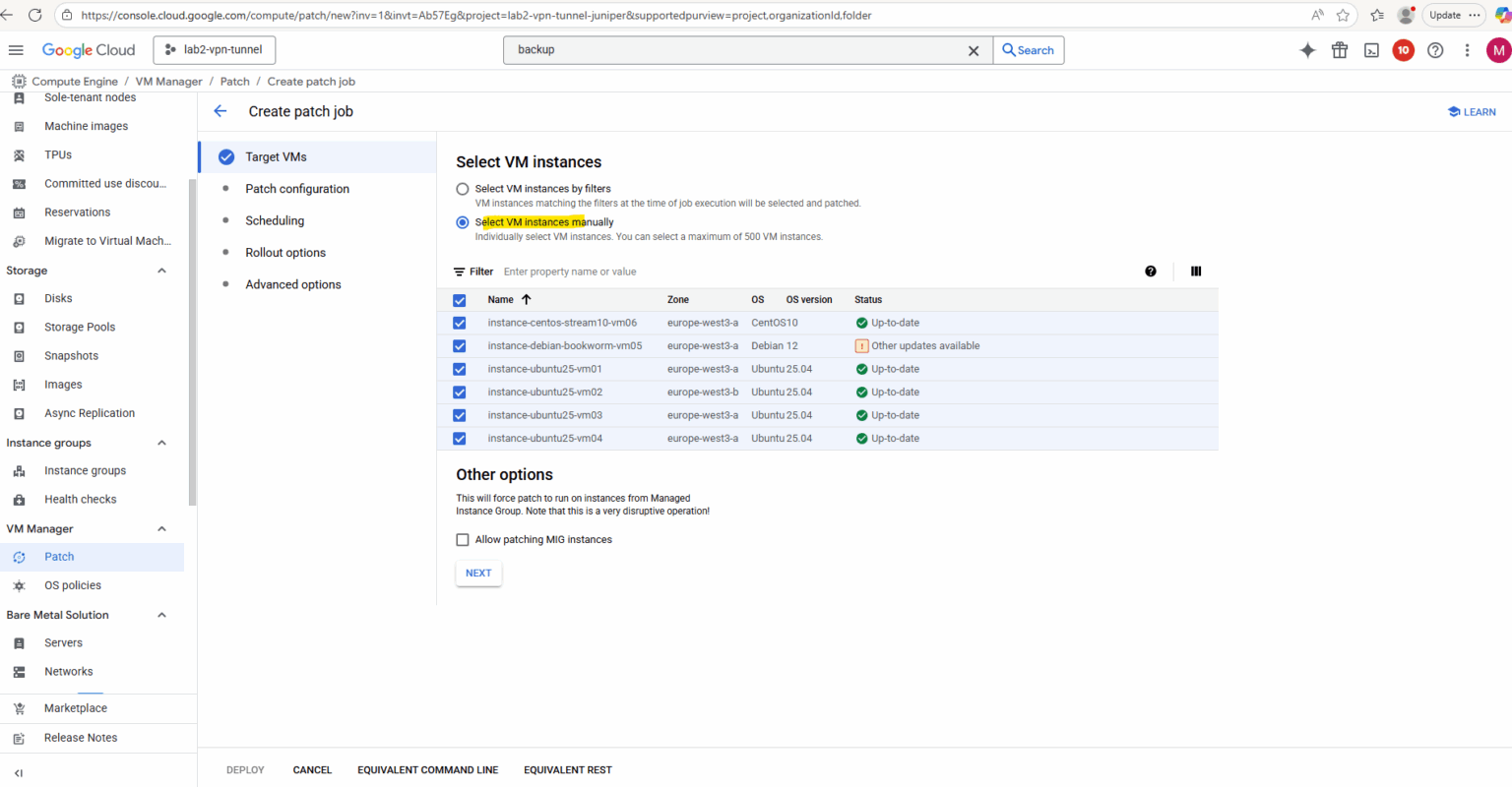Mastering GCP Virtual Machines – Part 6 (Patching) - .matrixpost.net