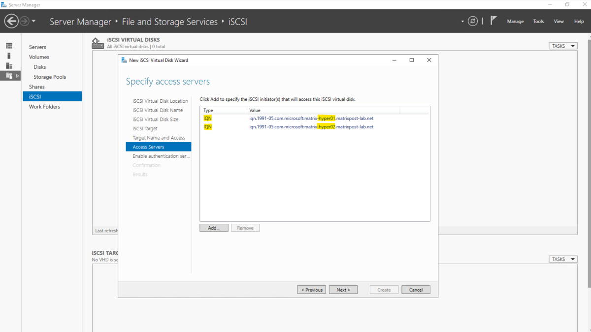 Mastering Hyper-V Clusters with iSCSI and Multipath I/O (CSV) - .matrixpost.net